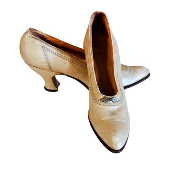 Antique Vintage | Shoes | Antique Edwardian Louis Style Heel Tan ...